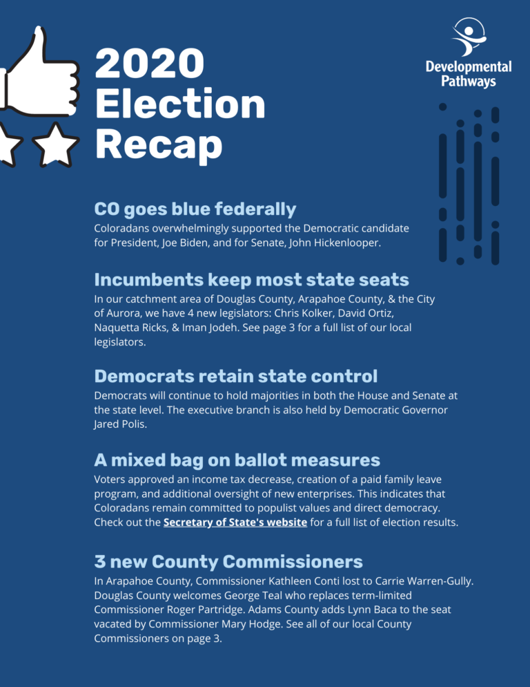 Election Recap - Developmental Pathways Election Recap - Developmental Pathways